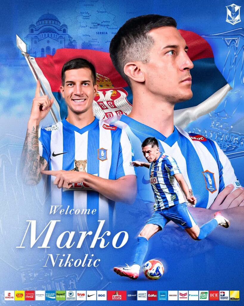 Marko Nikolic new player of BG Pathum United - GDM Sport